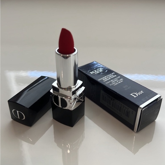 Dior | Makeup | Dior Rouge Lipstick Red 999 Velvet Deluxe Mini | Poshmark